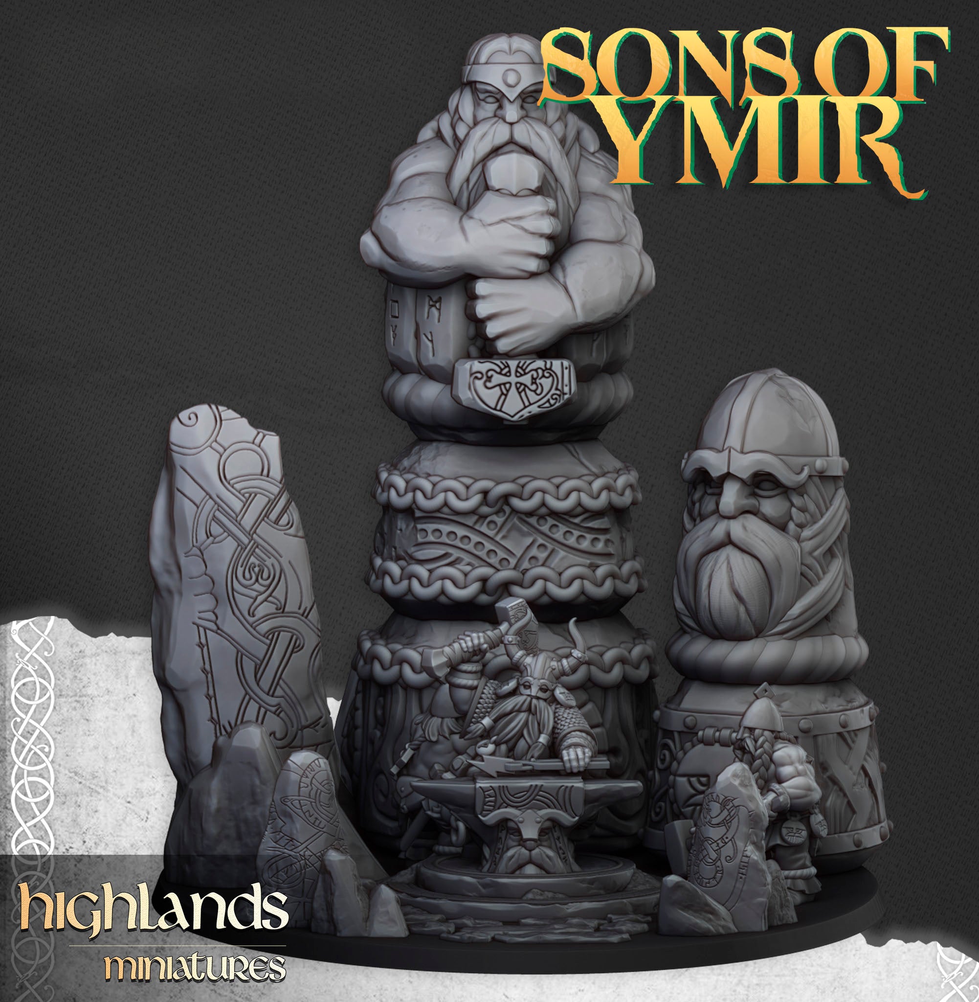 Dwarf Ancient Forge – Midgard Print and Paint