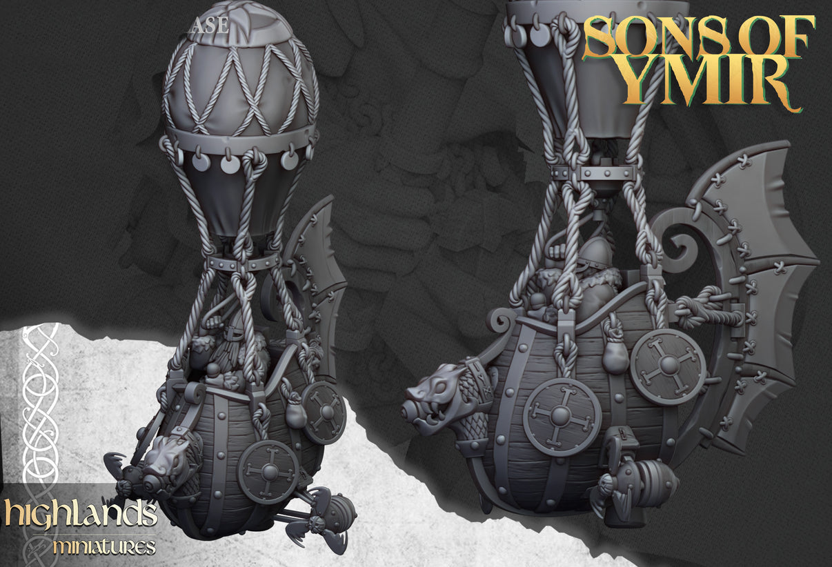 Dwarf Flying Machine – Midgard Print and Paint