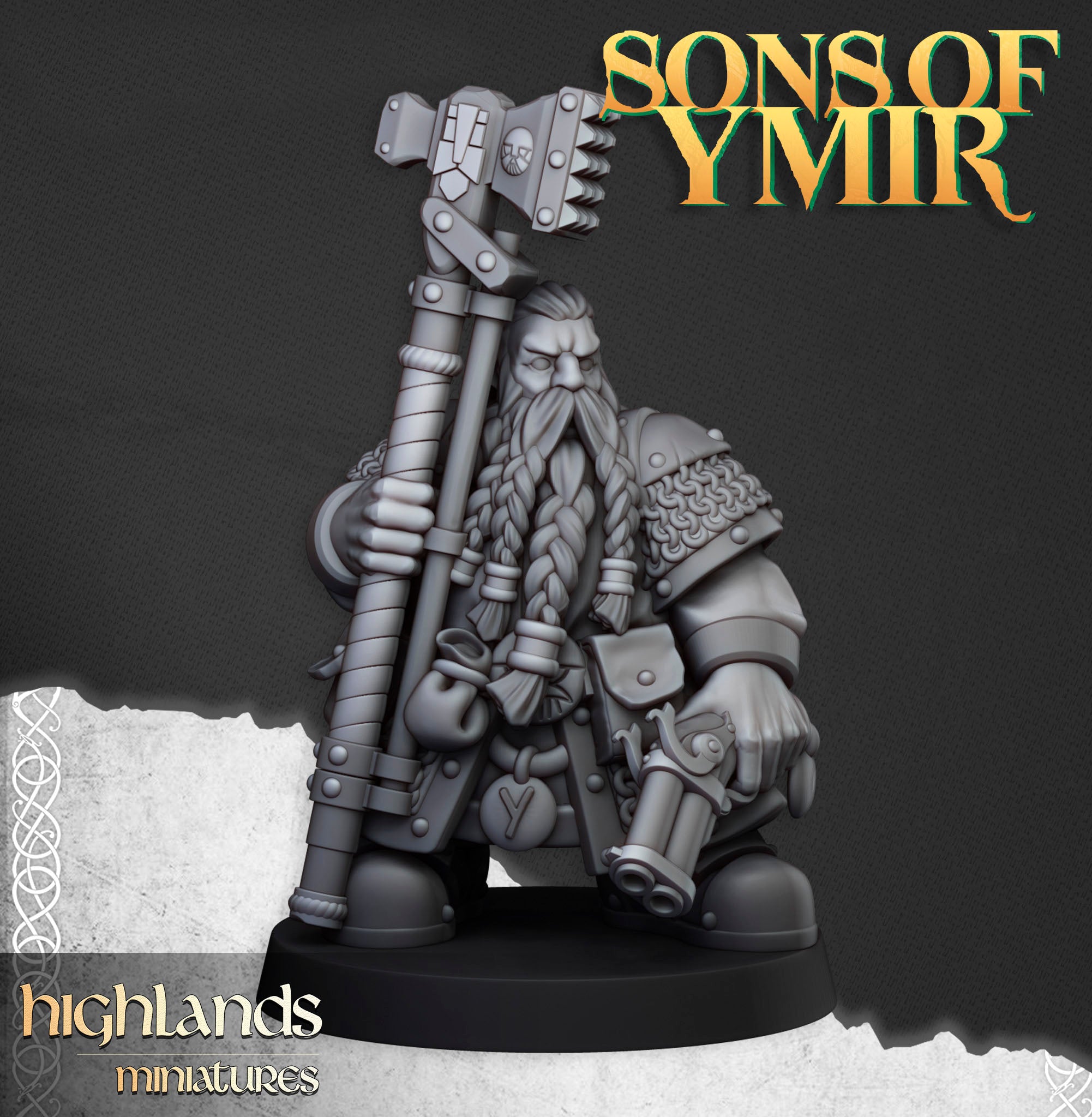 Dwarf Engineer – Midgard Print and Paint
