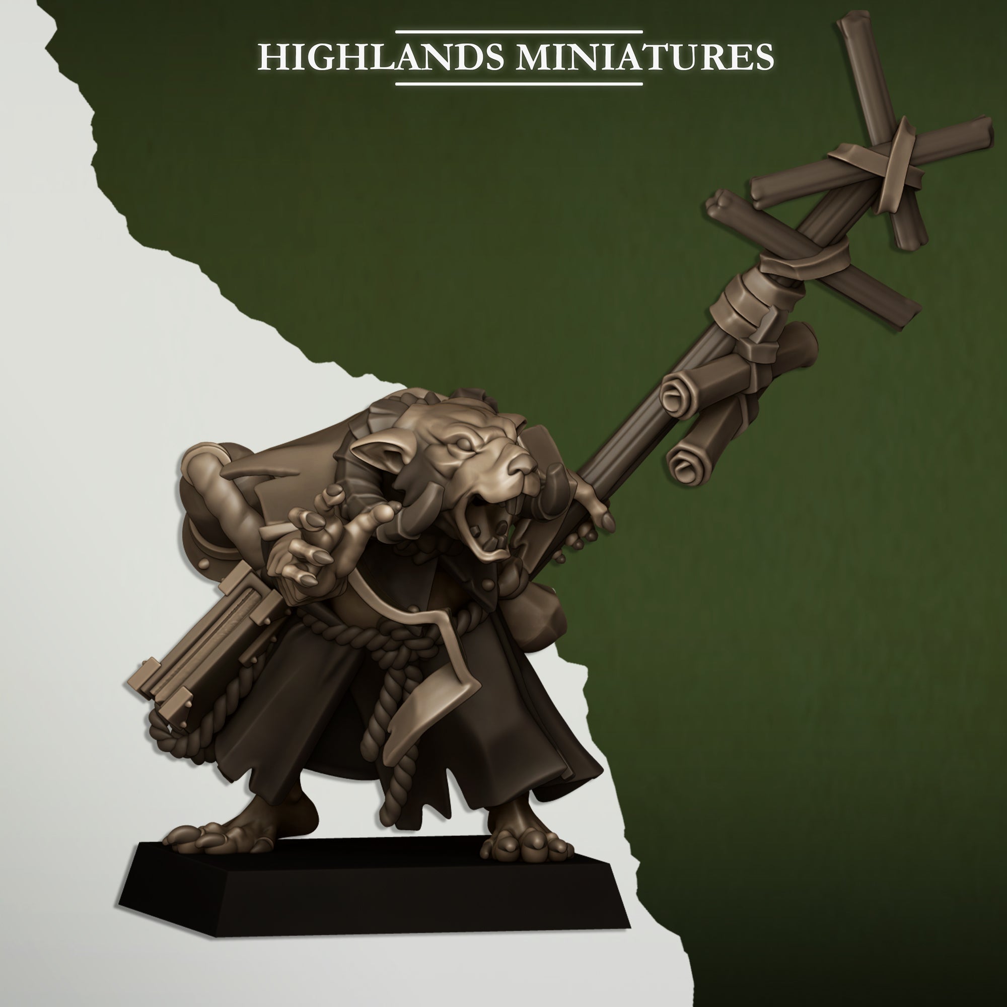 Sewer Vermin Warlock – Midgard Print and Paint