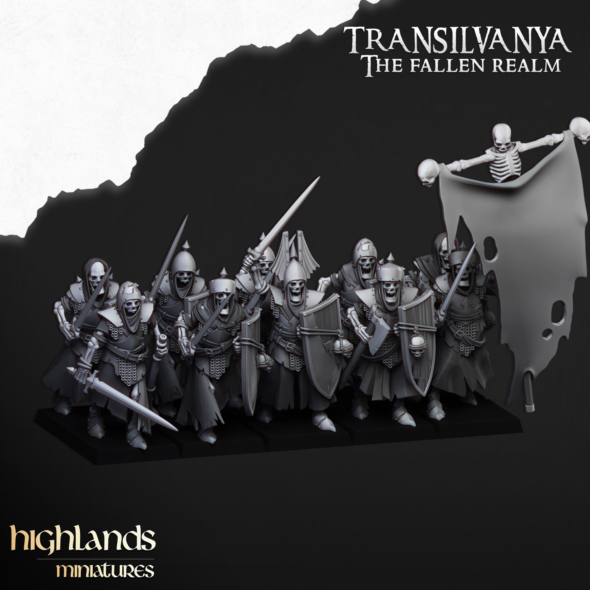 Skeletal Guard Rank & File – Midgard Print and Paint
