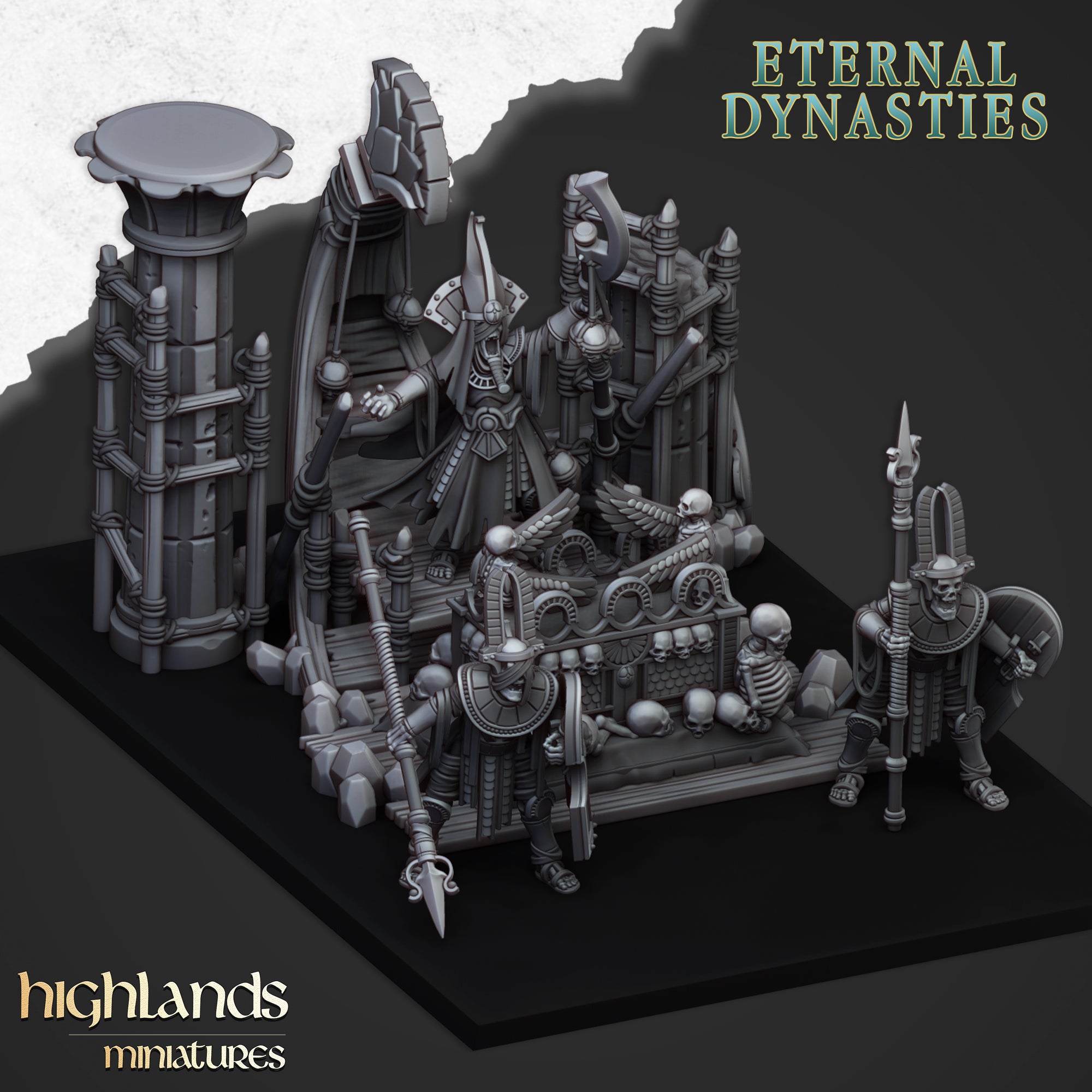 Pharaohs Funeral Ship – Midgard Print and Paint