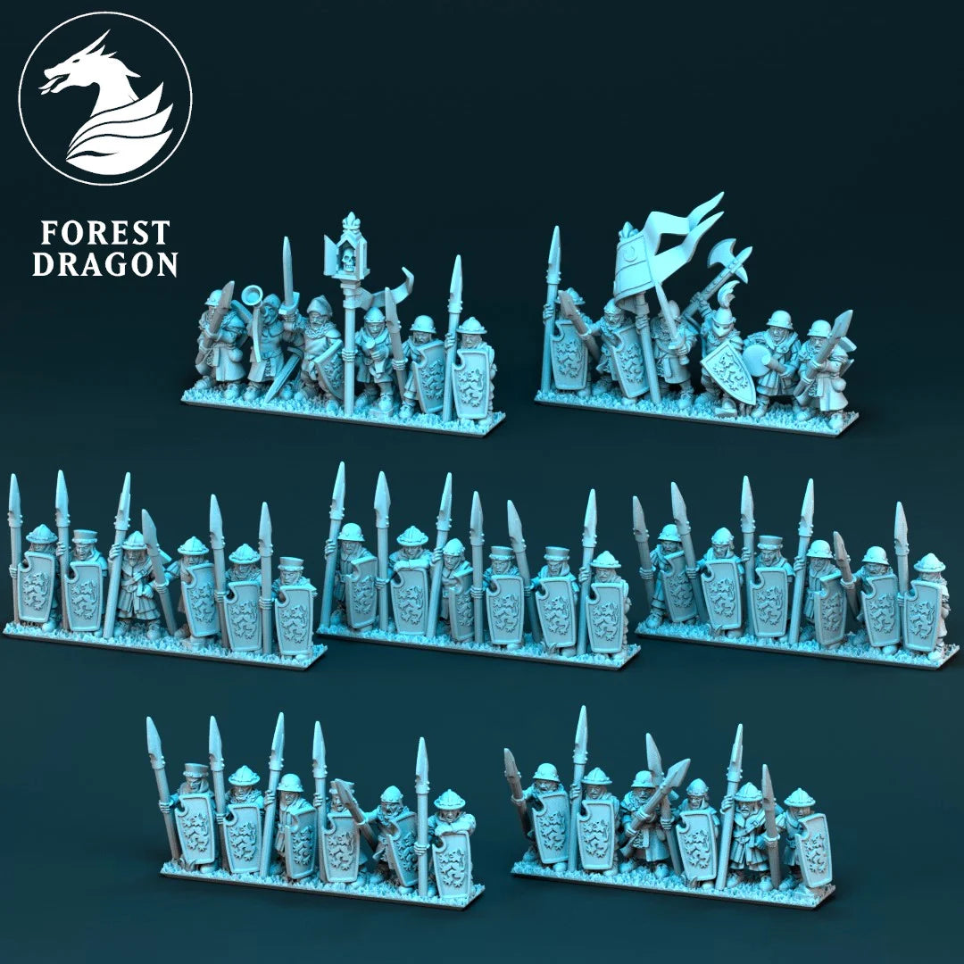 Chivalric Knights - Knight Retainers 10MM Scale – Midgard Print and Paint
